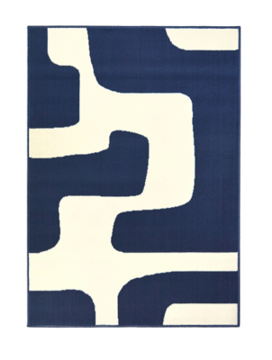 Homemaker Maestro Geo Blocks Rug Navy | Home | George at ASDA