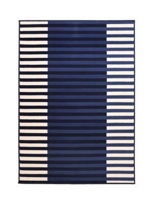 Homemaker Maestro Multi Stripe Rug Navy | Home | George at ASDA