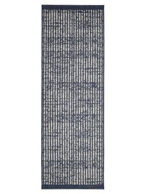 Homemaker Indoor/Outdoor Navy Hatch Runner | Home | George at ASDA