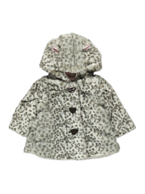 Leopard Faux Fur Coat | Baby | George at ASDA