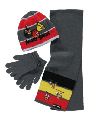 Angry Birds Hat, Gloves and Scarf Set | Boys | George at ASDA