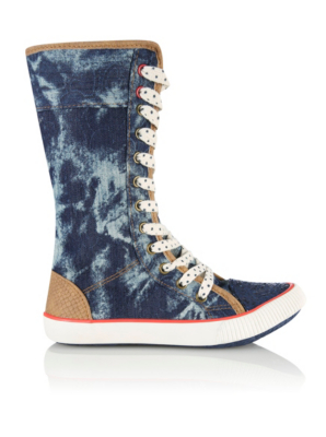 Tie Dye Canvas Boots | Girls | George at ASDA