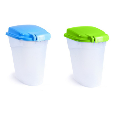 Petface 15L Plastic Food Storage Bin Blue/Green | Home | George at ASDA