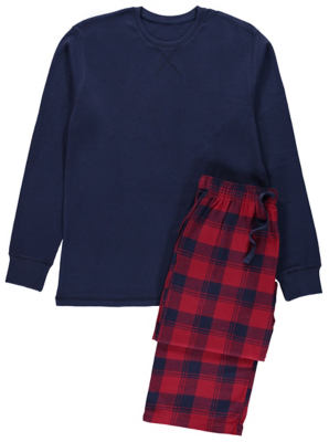 Check Print Pyjamas | Men | George at ASDA