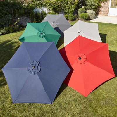 Dark Blue 2.7m Parasol | Outdoor & Garden | George at ASDA