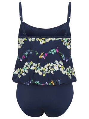 Bodysculpt Floral Blouson Swimsuit | Women | George at ASDA