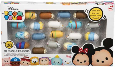 Disney Tsum Tsum 3D Puzzle Eraser - 20 Pack | Kids | George at ASDA