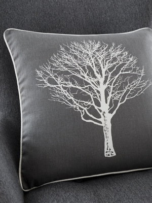 Fusion Charcoal Woodland Trees Filled Cushion | Home | George at ASDA