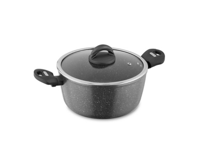Tower 24cm Forged Casserole with Cerastone Coating - Graphite | Home ...
