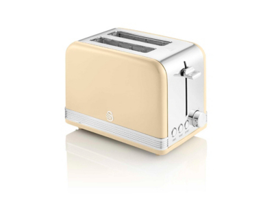 Swan 2 Slice Cream Retro Toaster | Electricals | George at ASDA