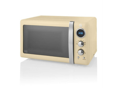 Swan Digital Retro Cream Microwave 800W | Electricals | George at ASDA