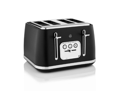 Swan Serenity Black 4 Slice Toaster | Electricals | George at ASDA