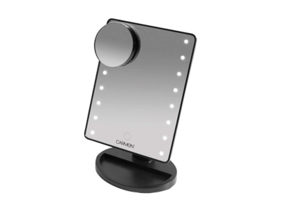 Carmen LED Illuminated Black Mirror | Electricals | George at ASDA