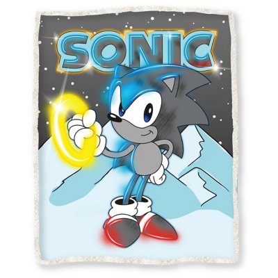 Sonic Snow Sherpa Blanket | Home | George at ASDA