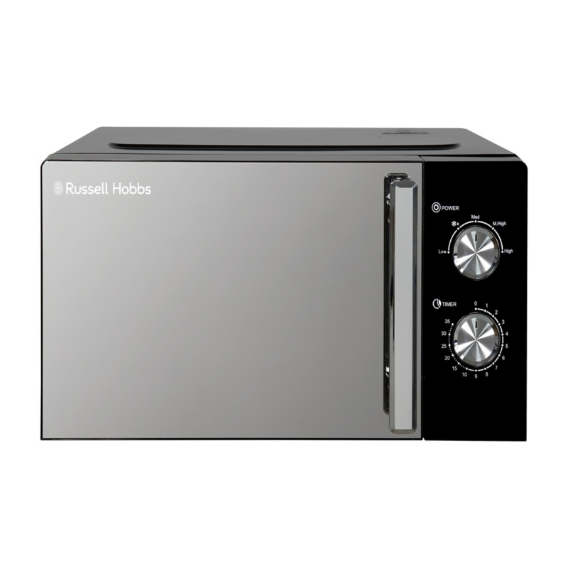Electricals Russell Hobbs RHMM719B Compact, Manual Microwave 17L, Black ...