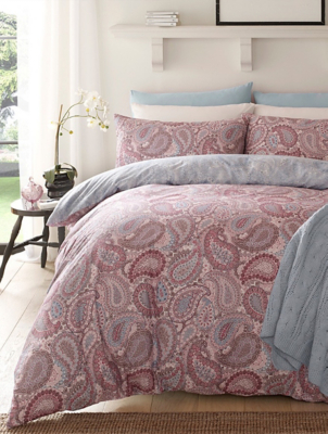 Sleepdown Paisley Duvet Set in Purple | Home | George at ASDA