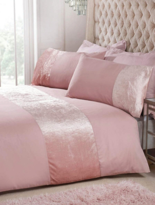 Sleepdown Velvet Cuff Duvet Set | Home | George at ASDA