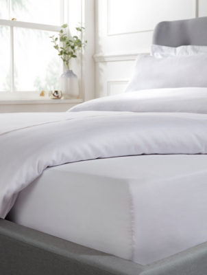 Sleepdown T300 Cotton Sateen Deep Fitted Sheet | Home | George at ASDA