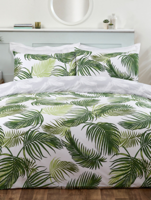 Sleepdown Palm Print Duvet Set in Green | Home | George at ASDA
