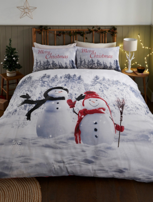 Sleepdown Photographic Snowman Friends Duvet Set | Home | George at ASDA