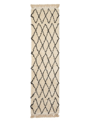 Think Rugs Boho Shaggy Moroccan Runner | Home | George at ASDA