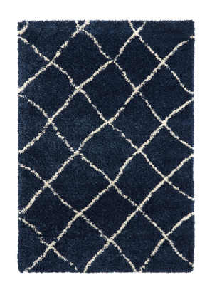 Think Rugs Navy Scandi Berber Style Shaggy Rug | Home | George at ASDA