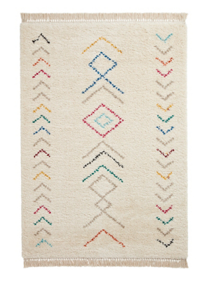 Thing Rugs Boho Shaggy Moroccan Abstract Rug | Home | George at ASDA