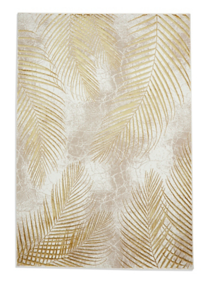 Think Rugs Creation Textured Gold Soft Rug | Home | George at ASDA
