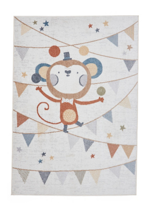 Think Rugs Vida Machine Washable Kids Monkey Rug | Home | George at ASDA
