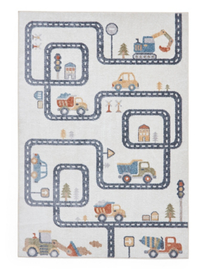 Think Rugs Vida Machine Washable Kids Map Rug | Home | George at ASDA