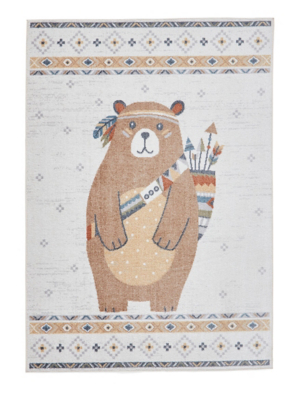 Think Rugs Vida Machine Washable Kids Bear Rug | Home | George at ASDA