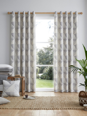 Fusion Campden Natural Eyelet Curtains | Home | George at ASDA