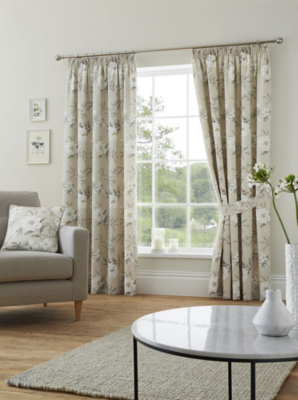 D & D Natural Eve Pencil Pleat Curtains | Home | George at ASDA