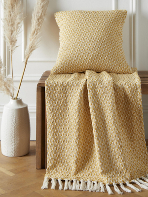 Mustard Yellow Appletree Bexley Throw | Home | George at ASDA
