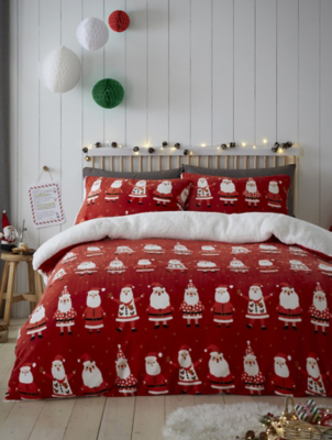 Bedlam Christmas Jolly Santa Duvet Cover Set | Home | George at ASDA