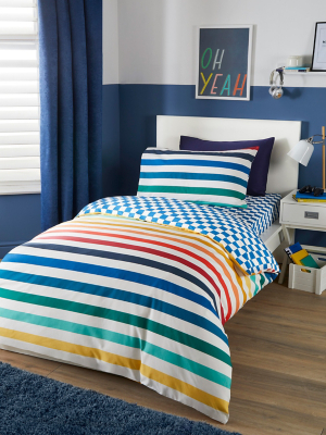 Bedlam Beckett Stripe Duvet Cover Set | Home | George at ASDA