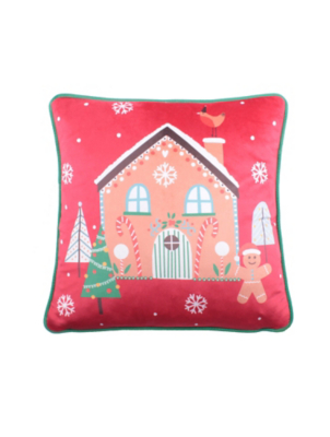 Fusion Christmas Gingerbread Man Filled Cushion | Home | George at ASDA