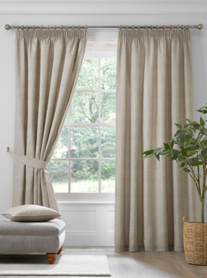 D & D Natural Pembrey Pencil Pleat Curtains | Home | George at ASDA
