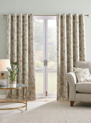 Dreams & Drapes Dahlia Eyelet Curtains in Natural | Home | George at ASDA