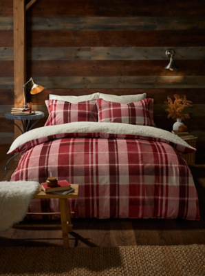 Fusion Mulford Red Check Duvet Cover Set | Home | George at ASDA