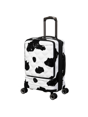 Indulging Moo Print Cabin Suitcase with Front Panel Pocket | Holiday ...