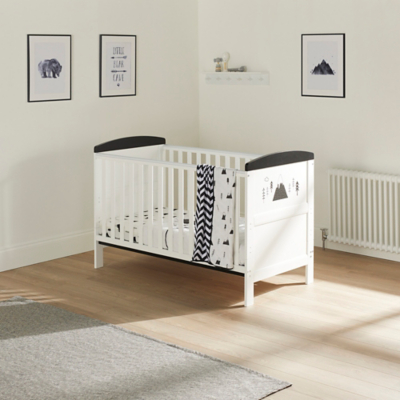 Ickle Bubba Coleby Style Cot Bed - Mono Mountains | Home | George at ASDA