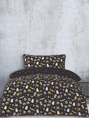Sleepdown Spooky Halloween Mix Duvet Set Single | Home | George at ASDA
