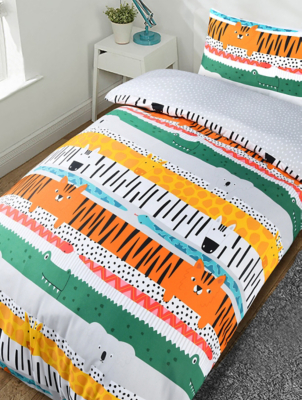 Sleepdown Croc Reversible Single Duvet Set | Home | George at ASDA