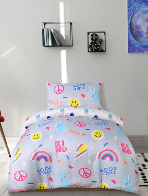 Sleepdown Graffiti Reversible Single Duvet Set | Home | George at ASDA