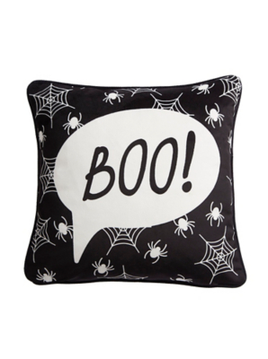 Bedlam Halloween Boo Kids Cushion Cover in Black | Home | George at ASDA