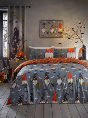 Bedlam Scary Glowing Gonks Duvet Cover Set in Grey | Home | George at ASDA