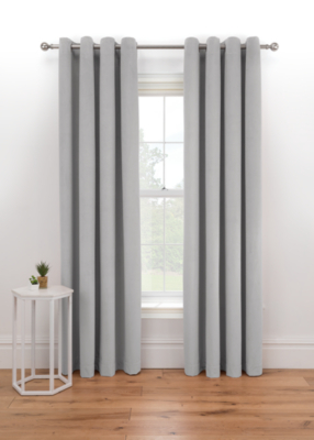 Pink & Grey Velvet Curtain Range | George at ASDA