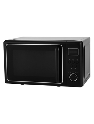 Matte Black And Silver Digital Microwave | Home | George at ASDA