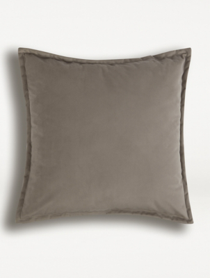 Large Natural Velvet Cushion | Home | George at ASDA